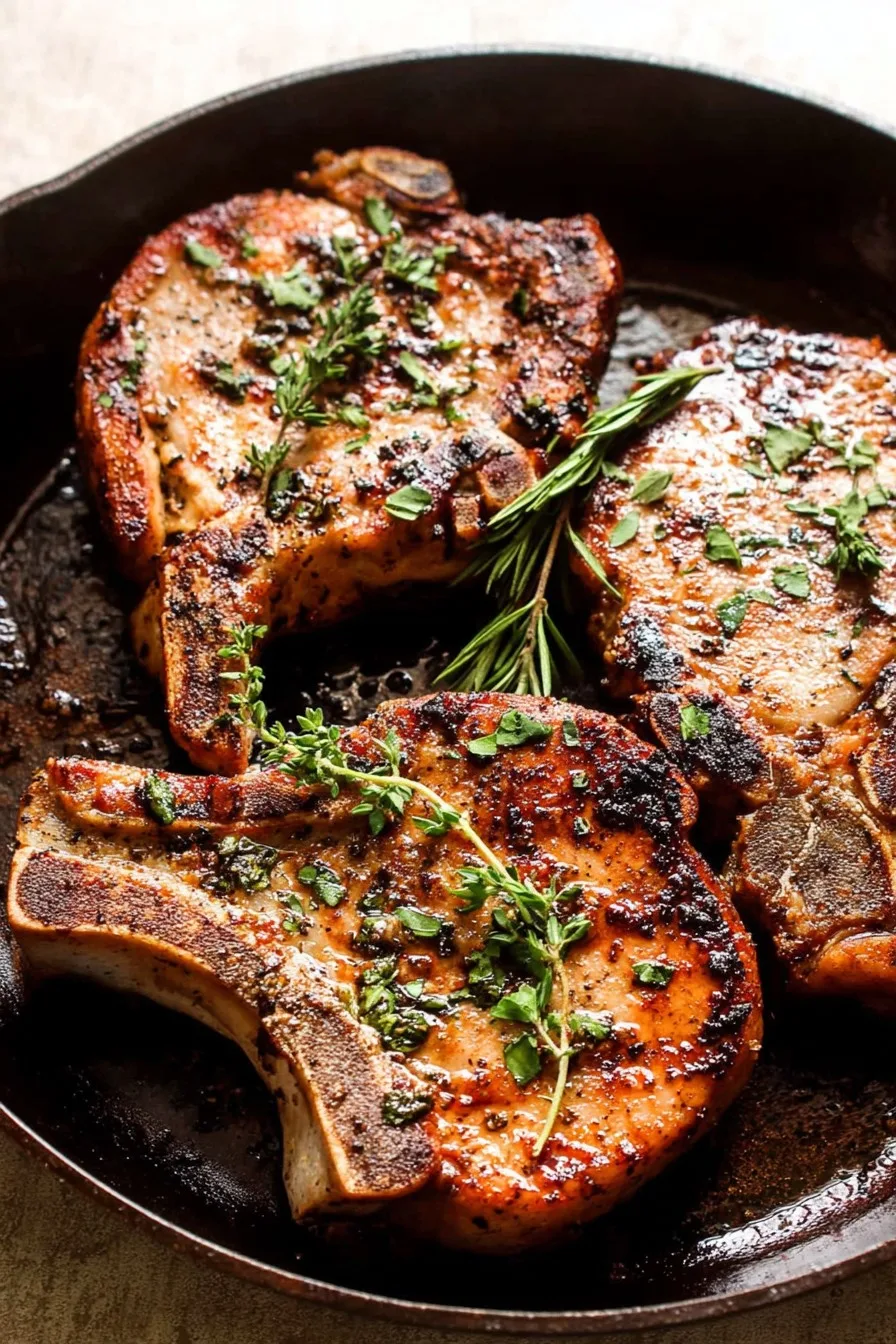 Oven Baked Bone-In Pork Chops - Frida's Taqueria